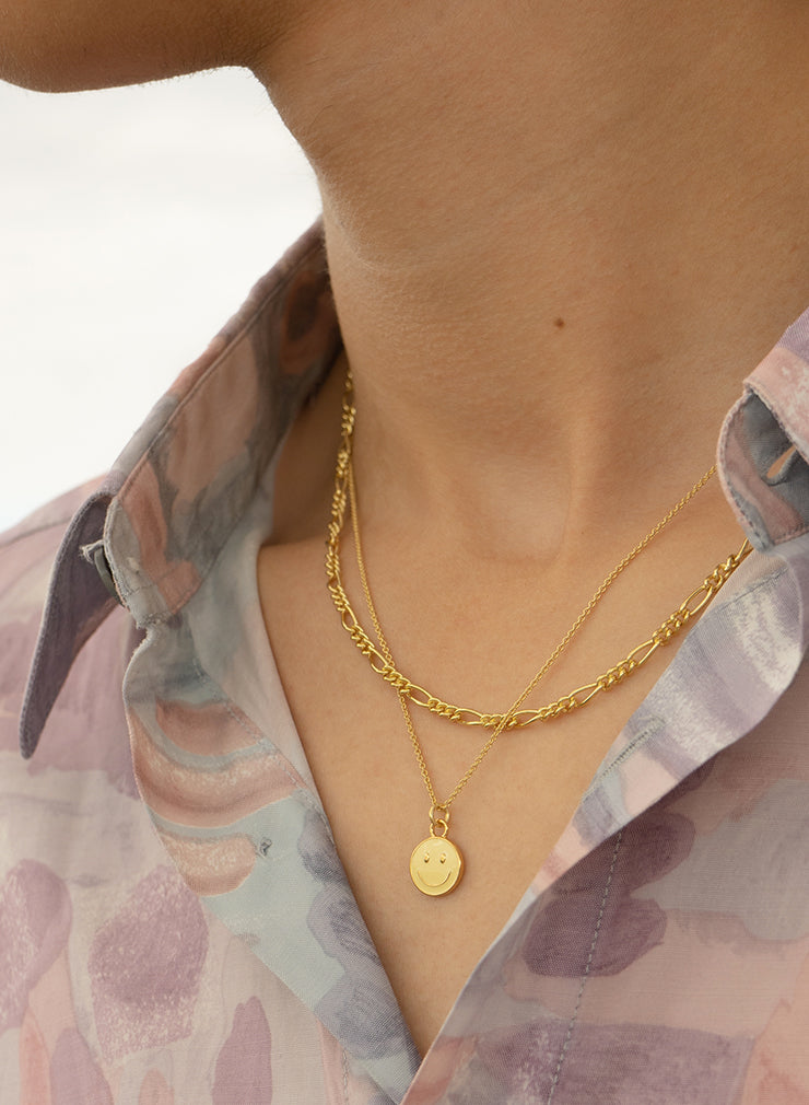 Smiley Necklace 18k Recycled Gold – KIRKE